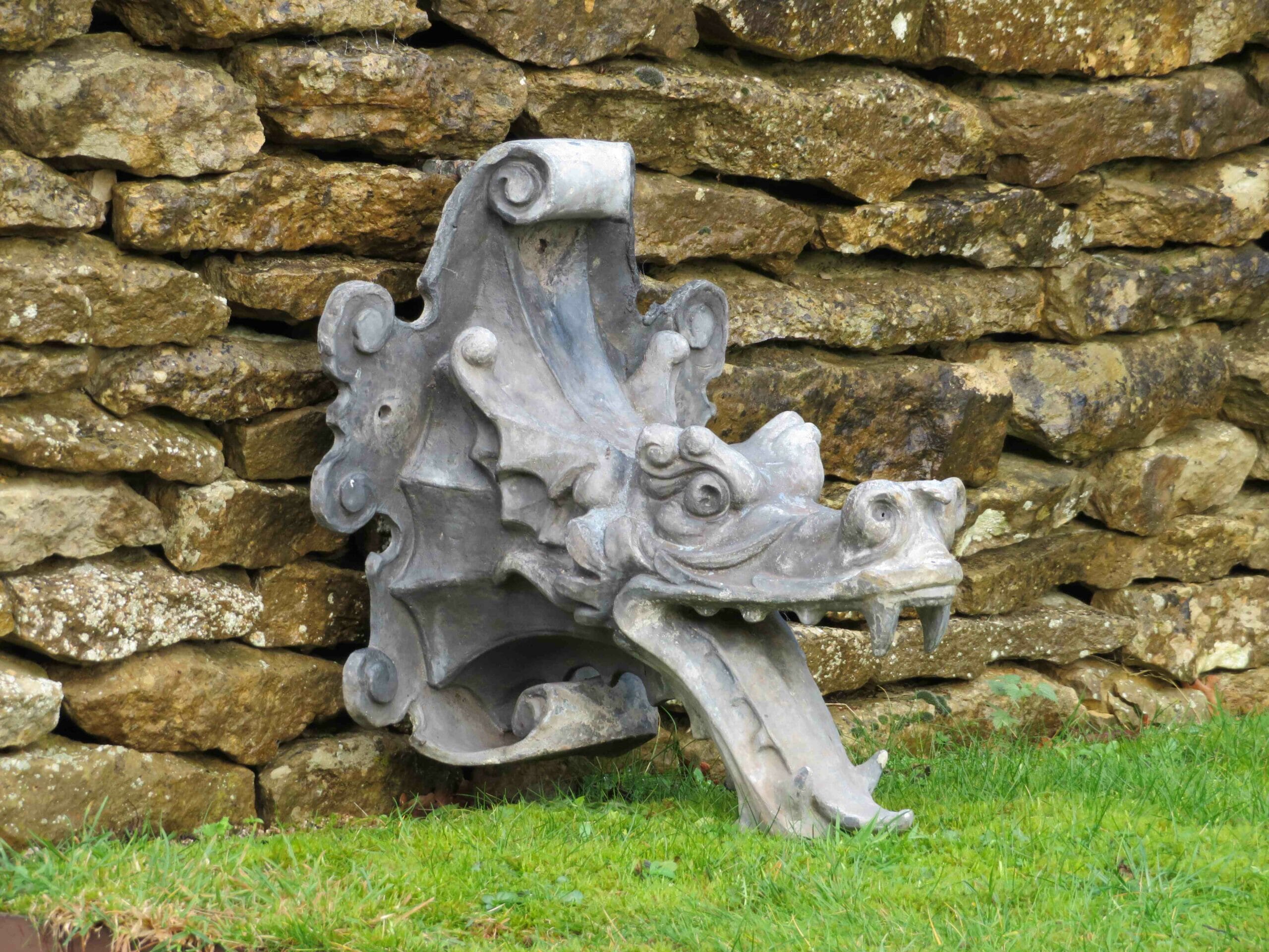 Bromsgrove Guild lead dragon | Lichen Garden Antiques