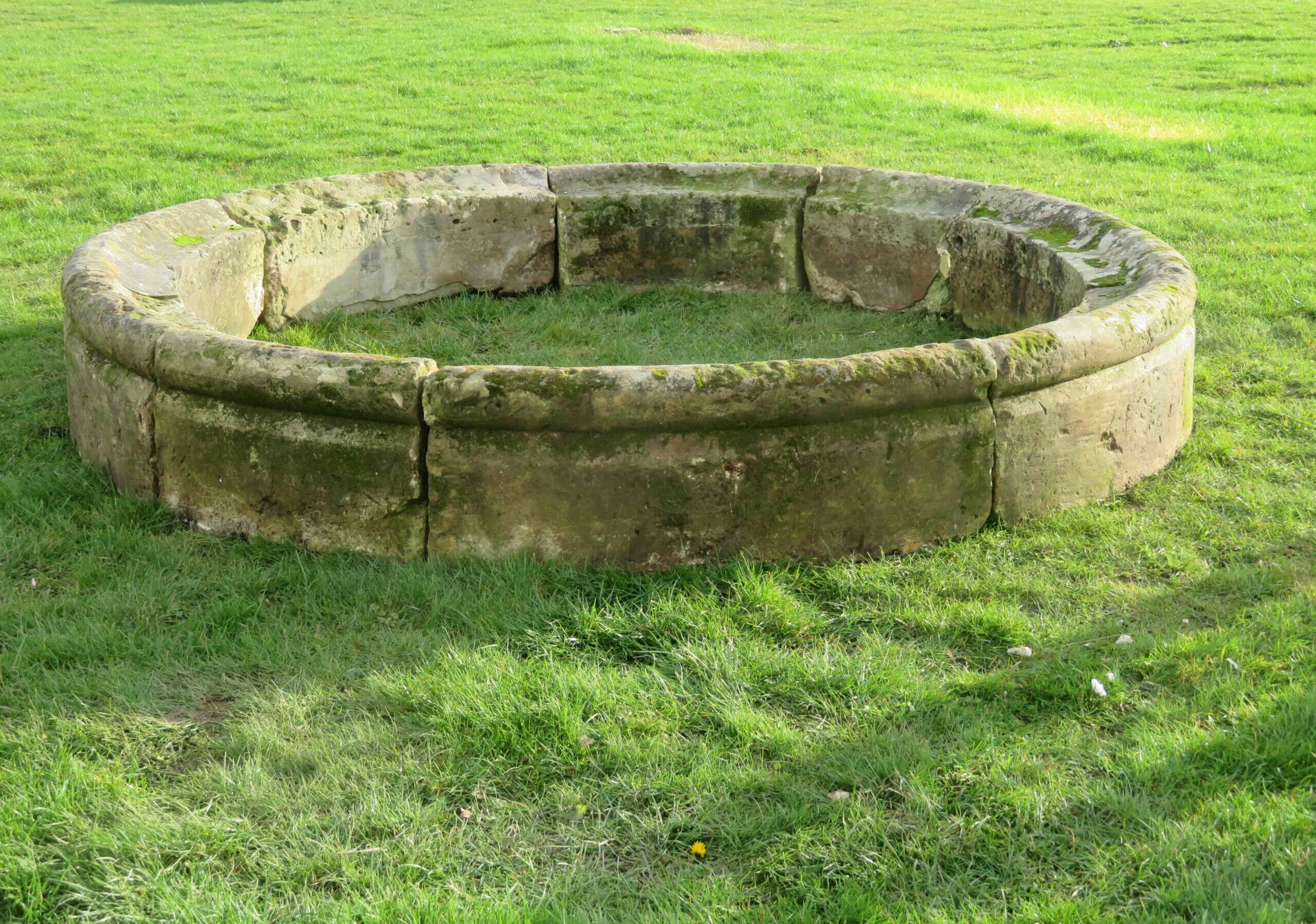 Stone fountain surround | Lichen Garden Antiques